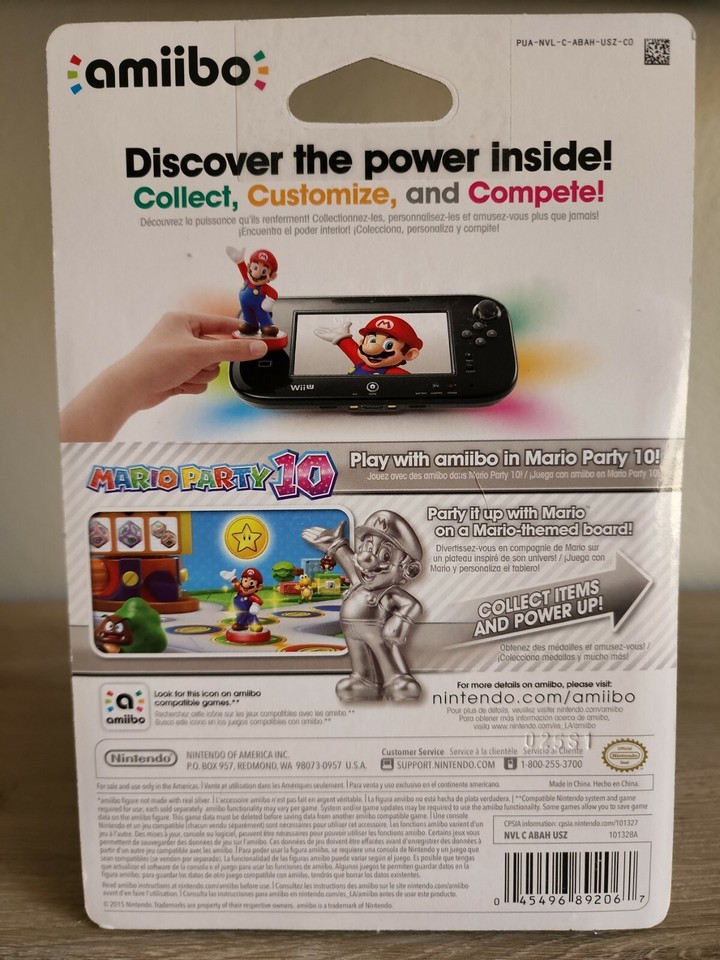 Nintendo - Amiibo - Super Mario - Silver Edition - Sealed (E1) | eBay