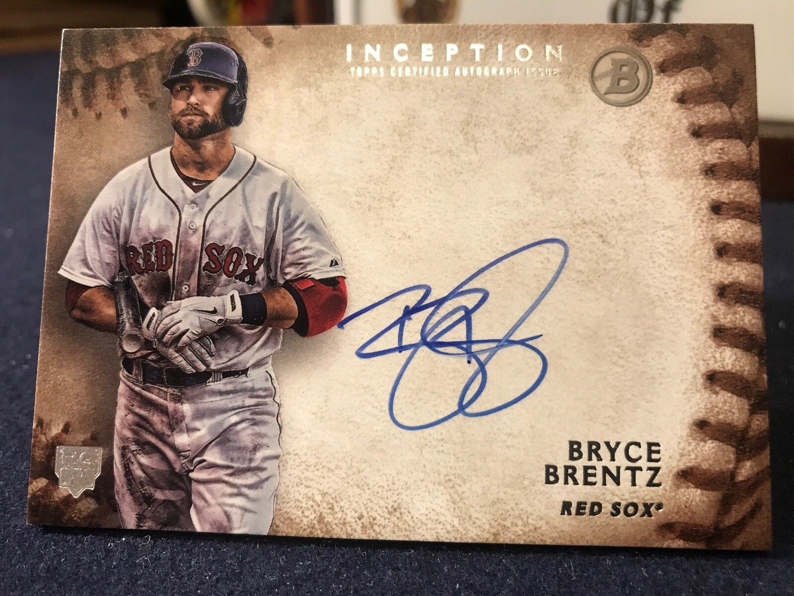 2015 Topps Bowman Inception Certified Authentic Autograph Bryce Brentz ...