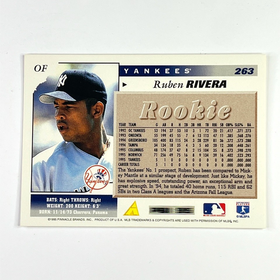 Ruben Rivera 1996 Score #263 New York Yankees MLB Baseball Rookie | eBay