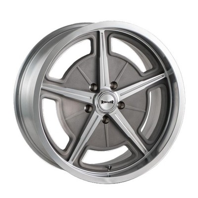 Ridler Wheels 605 18x8 +0 Matte As-Cast Machined 5x120.65 5x4.75 (QTY 1 ...