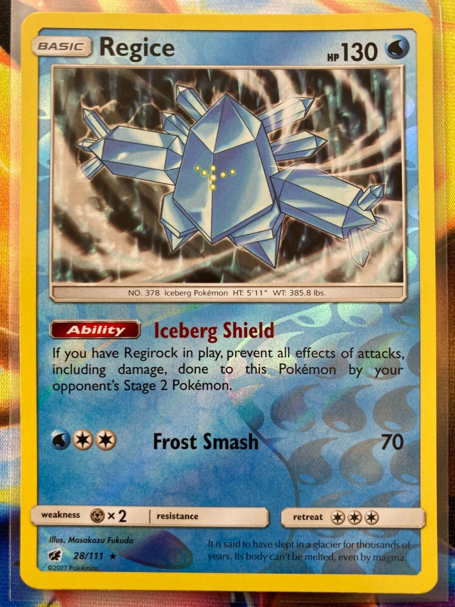 Regice Pokemon Card