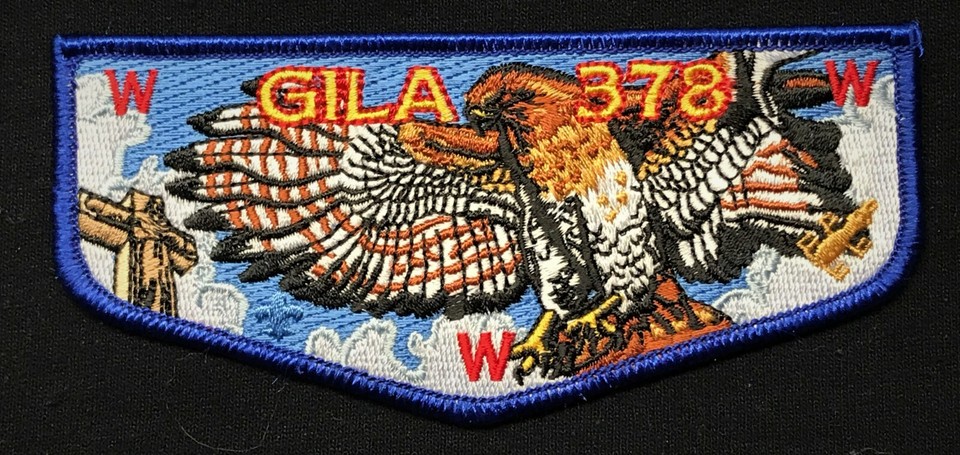 OA GILA LODGE 378 BSA YUCCA COUNCIL PATCH EAGLE FLAP FROM ZODIAC SET ...