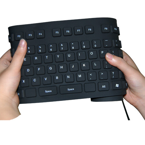 Flexible Silicone Keyboard USB Mini Foldable Keyboard PC Laptop ...