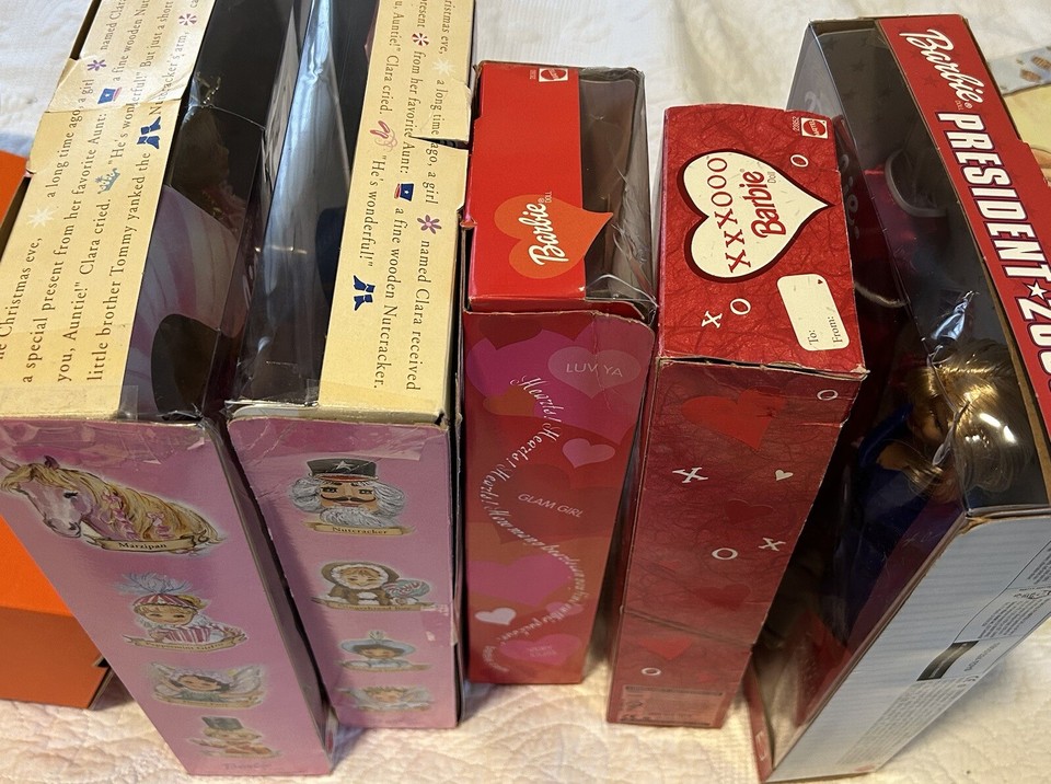 Lot of 13 Vintage Barbie Dolls In Unopened Original Boxes ‘96-‘04 Some ...