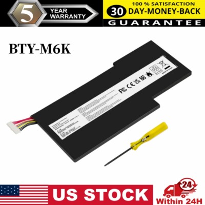 BTY-M6K Battery Genuine For MSI MS-17B4 MS-16K3 GS63VR-7RG GF63 Thin ...