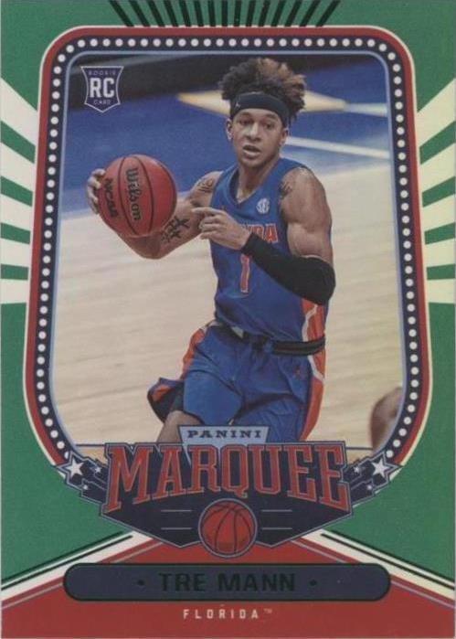2021-22 Panini Chronicles Draft Picks - Marquee Tre Mann #154 Green (RC ...