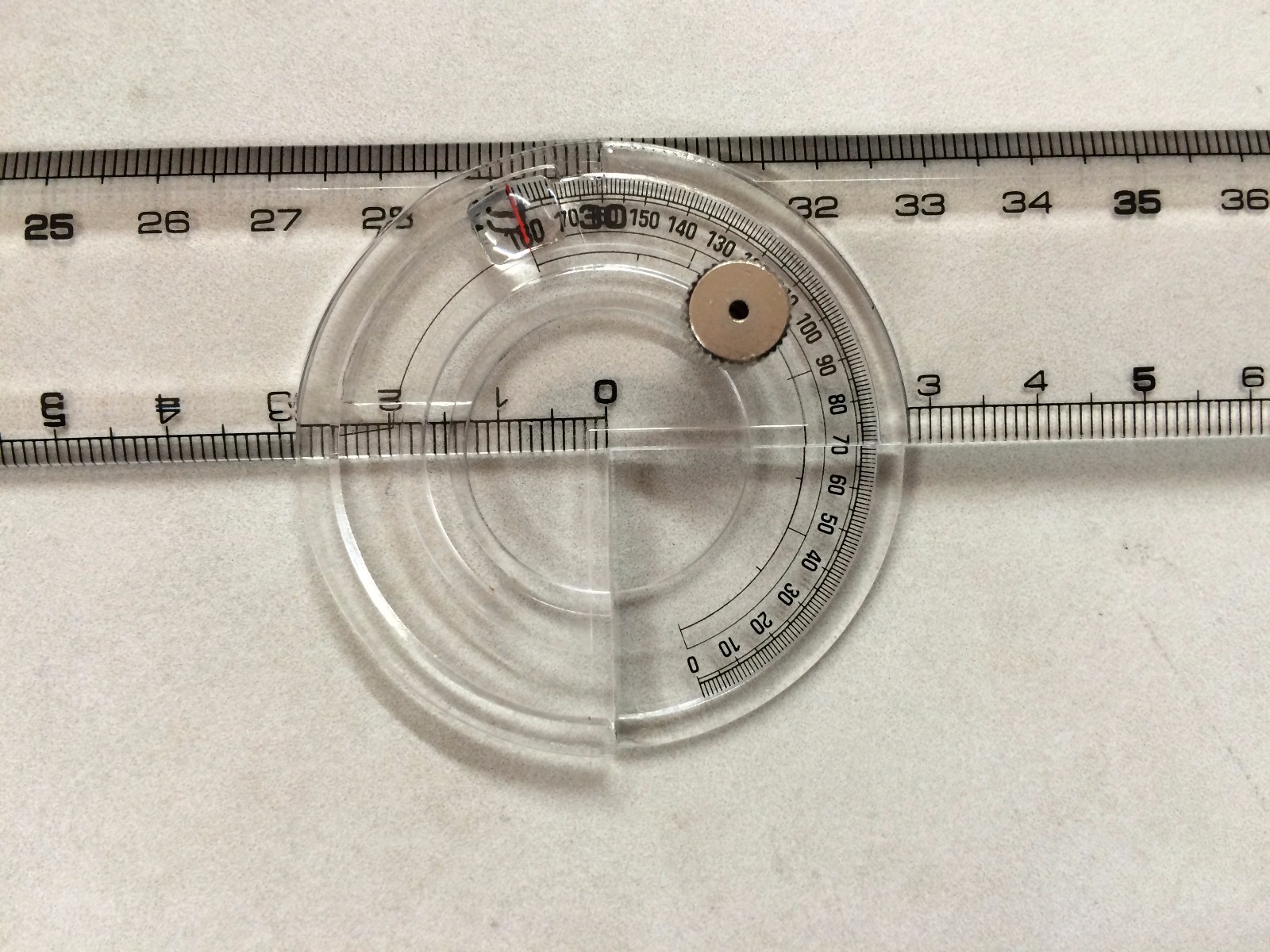 Ruler 2 Protractor Ruler Easy Angle With Magnified Angle Viewer 60 CM ...