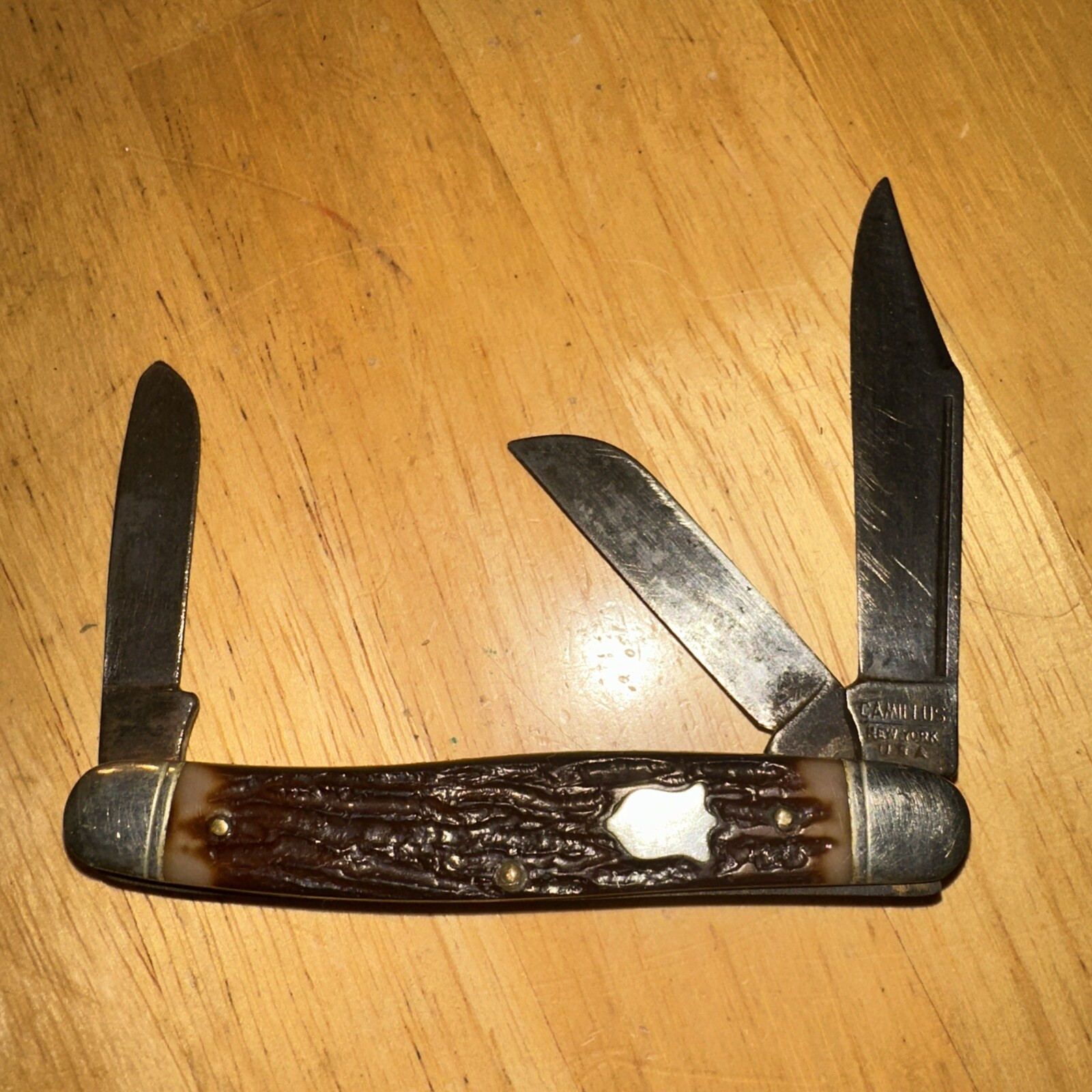 Vintage Camillus New York USA Model 72 Whittler Three Blade Pocket Knife 1960-70 | eBay
