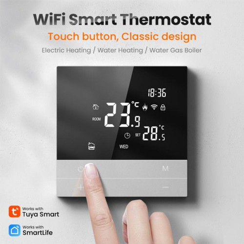Smart Thermostat Temperature Controller WiFi APP Remote Control Work W ...