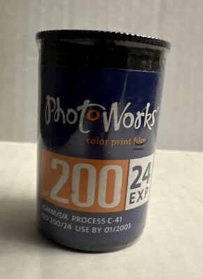 PhotoWorks Color Print Film ISO 200 35mm - 24 Exposures C-41 Expired ...