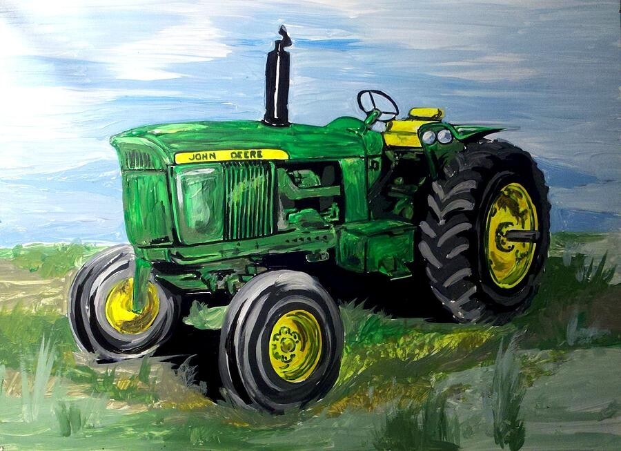 John Deere Tractor Paintings