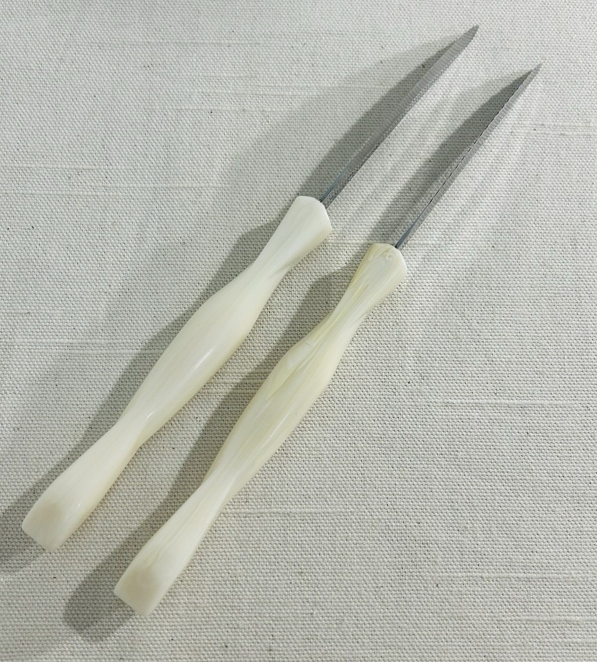 Cutco White Pearl Steak Knives #1759 - Set of 2 Excellent Condition | eBay