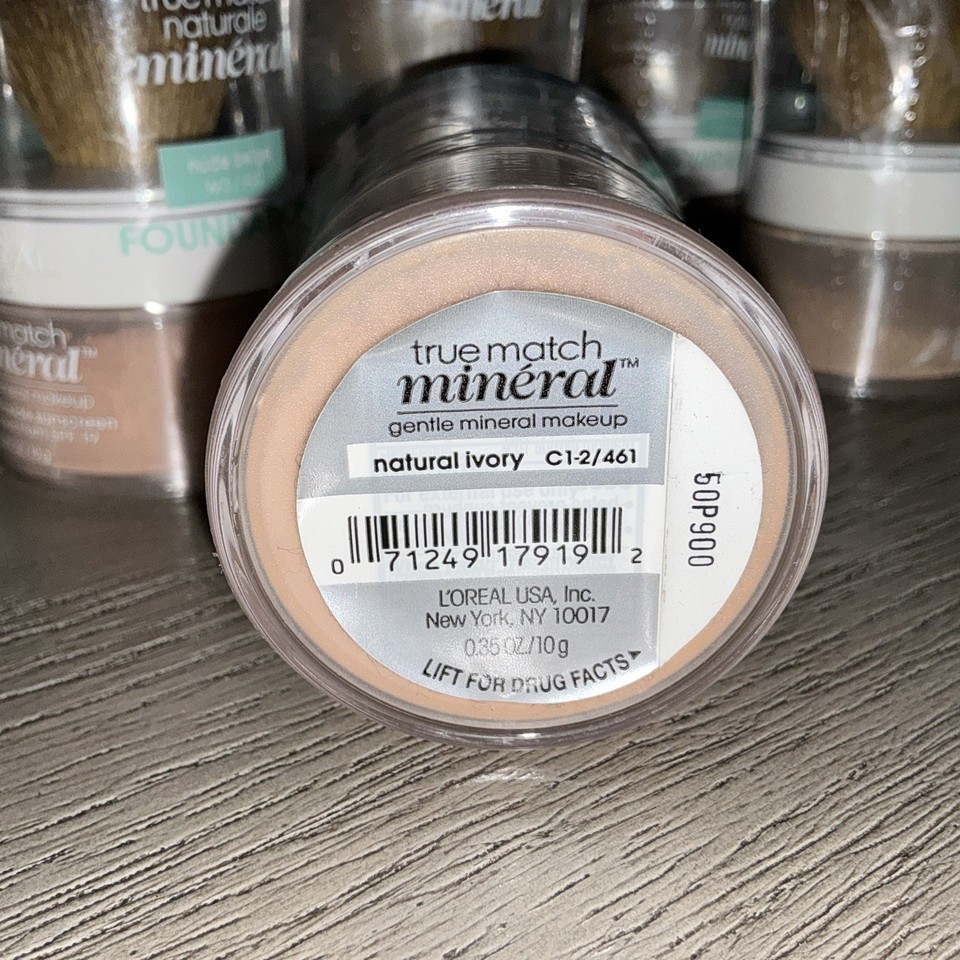 Loreal True Match Mineral Foundation Powder #C1-2 / 461 NATURAL IVORY ...