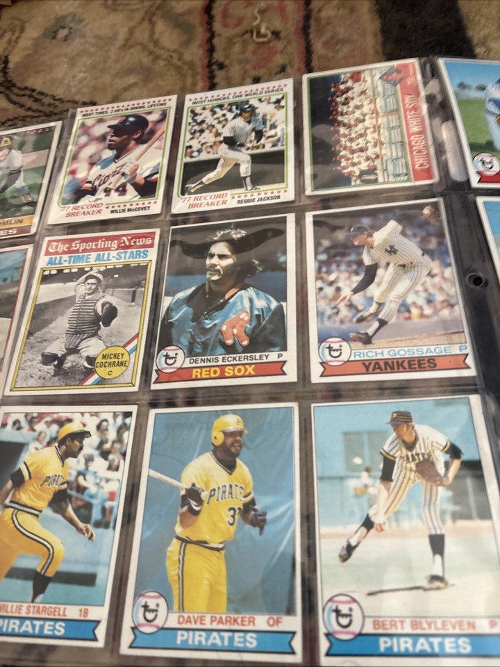 1972-1979 TOPPS~LOT OF 252 CARDS IN 9-1 SHEETS~HOFERS~ROOKIES~STARS ...