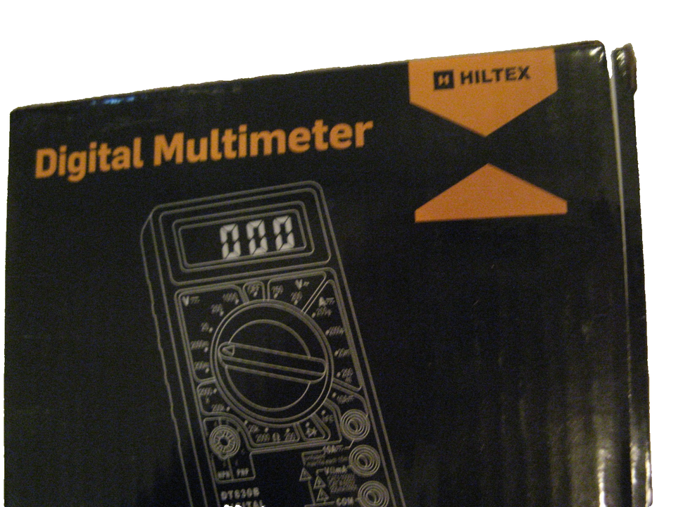 HILTEX 40508 Digital Multimeter Diode & Transistor Tester AC DC Volt ...