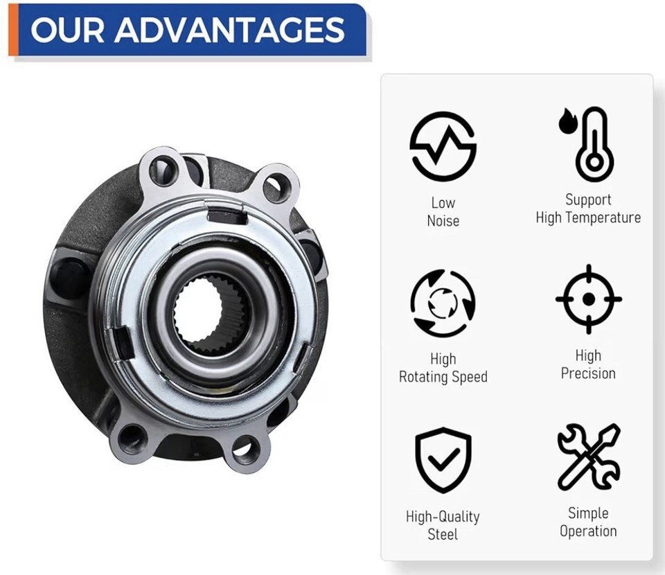 PAROD 513258 512374 Front and Rear Wheel Hub Bearing Assembly For ...