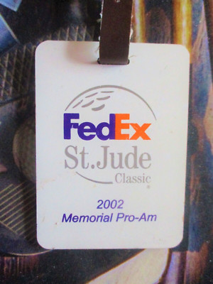 vtg PGA TOUR Golf Bag Tag - 2002 FEDEX ST. JUDE CLASSIC - Pro-Am - TPC ...