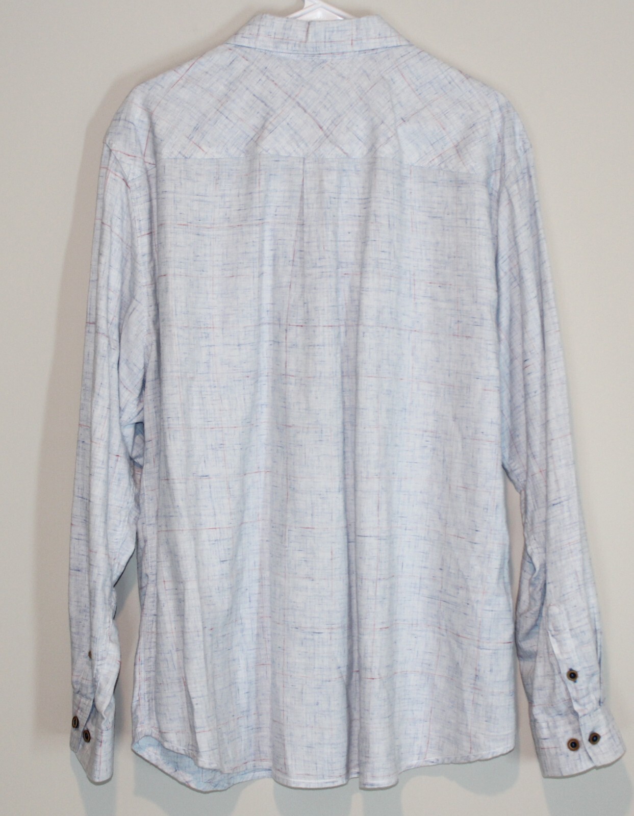 Carbon 2 Cobalt Windowpane Pattern Lightweight Button… - Gem