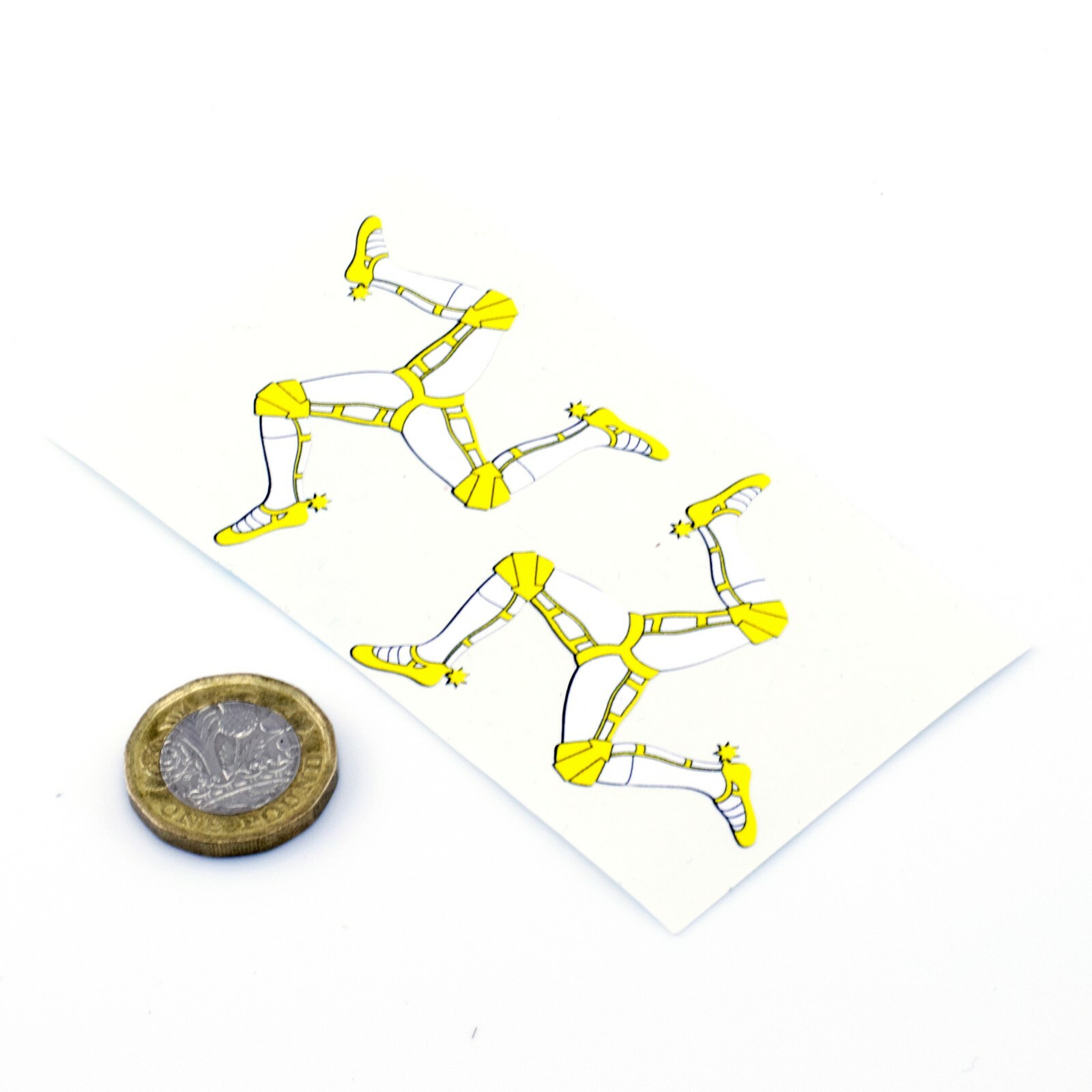 Isle of Man Legs Stickers Decal Car Motorcycle Vinyl 50mm x2 Manx TT ...