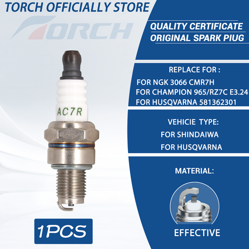 TORCH AC7R Spark Plug Replace for Husqvarna 581362301 for NGK 3066 ...
