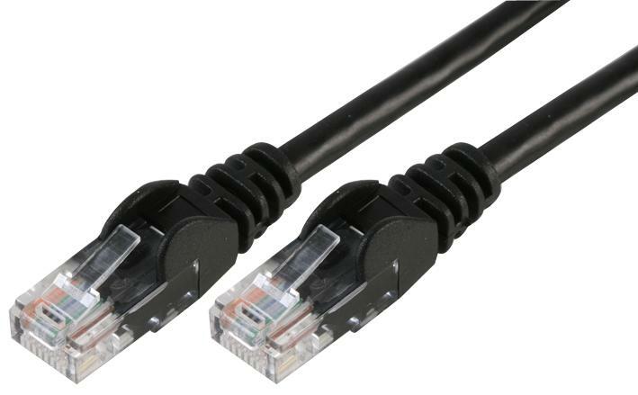 LEAD CAT5E SNAGLESS UTP BLACK 1M CABLE ASSEMBLIES NETWORK CABLES ...