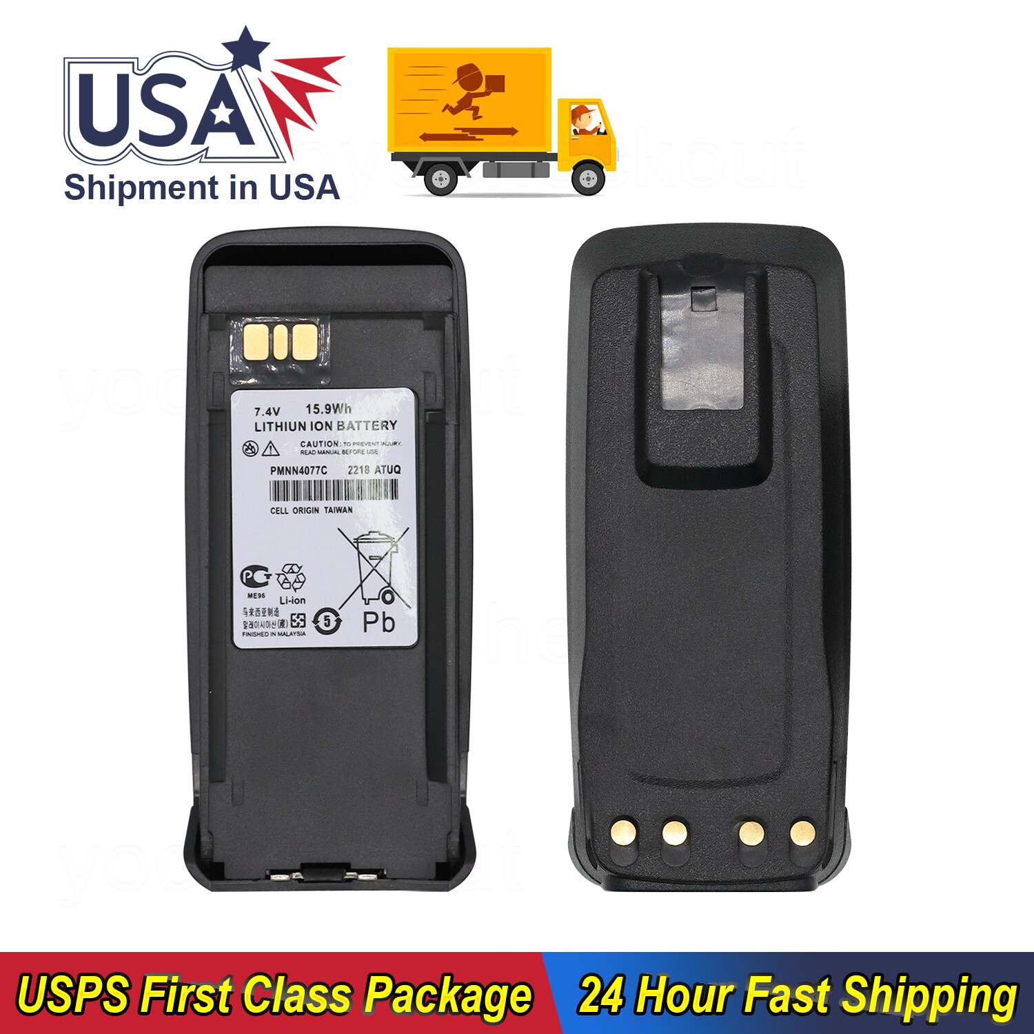 5/10 Pack PMNN4066 PMNN4077 Battery For Motorola XPR6500 XPR6550 ...