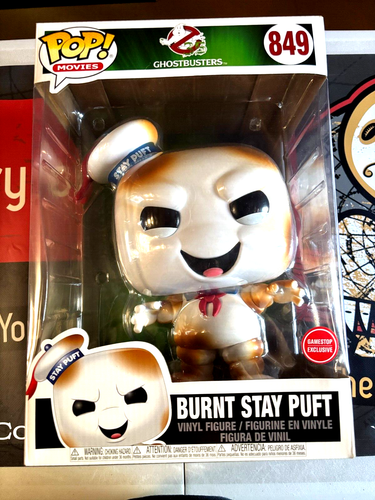 FUNKO POP #849 BURNT STAY PUFT EXCLUSIVE 10" VINYL ACTION FIGURE NIB ...