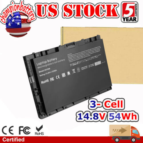 9470M Battery for HP EliteBook Folio 9480M HSTNN-DB3Z 682962-001 BT04XL ...