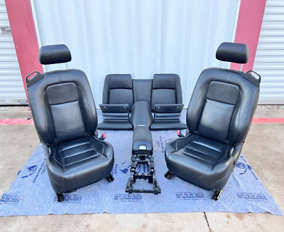 2007-2015 Jaguar XK XKR Front Rear Seat Set Black Leather ...