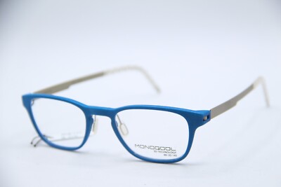 NEW MONOQOOL UN60 75S BLUE GUNMETAL AUTHENTIC FRAMES EYEGLASSES 48-20 ...