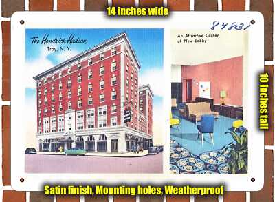 Metal Sign - New York Postcard - The Hendrick Hudson, Troy, N. Y. | eBay