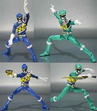 S.H.Figuarts Kyoryu Blue & Kyoryu Green Zyuden Sentai Kyoryuger Tama ...