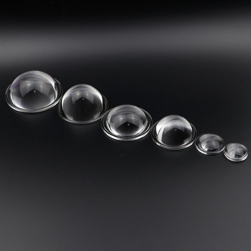 44/50/52mm Optical Plastic Plano Convex Lens Solar Condenser For COB ...