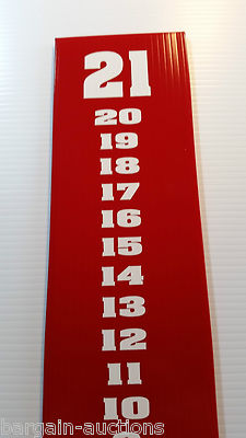 Cornhole Scoreboard Score Keeper Sign - Red & White With Mounting ...