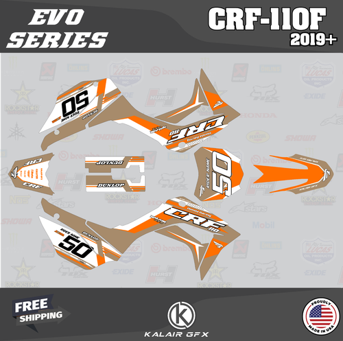 Graphics Kit for HONDA CRF110F CRF110 2019 2020 2021 2022 2023 EVO ...