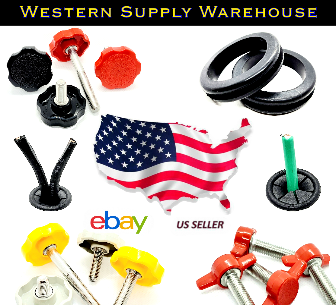 3/4" Panel Hole Solid Rubber Grommet Knockout Plug for 3/16" Thick ...