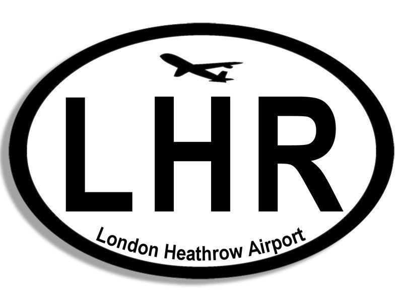10cm Auto-Aufkleber Sticker Decal Lhr London Heathrow Airport England ...