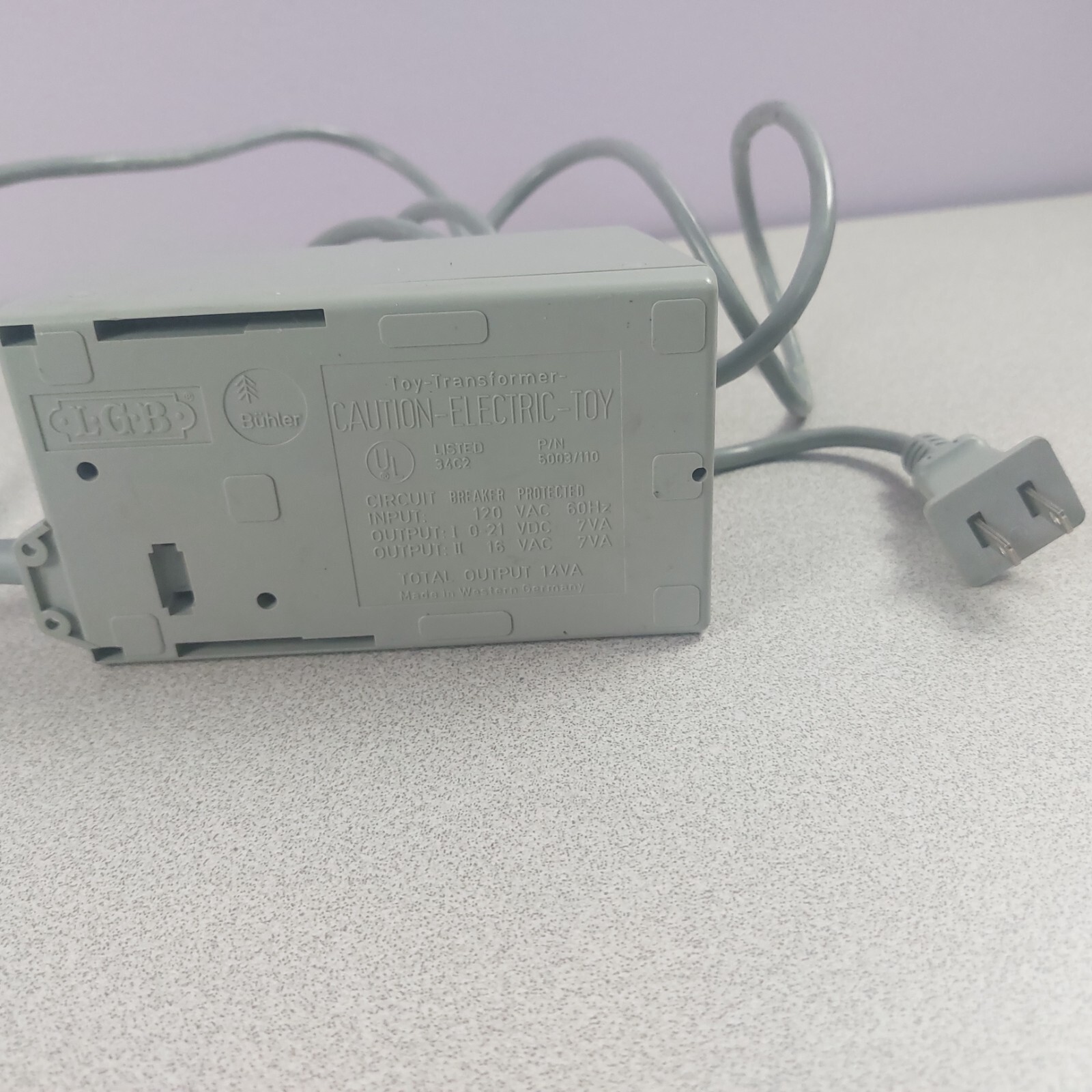 LGB 5003/110 Hobby Transformer 21v DC 16v AV Output Train Power G Gauge ...
