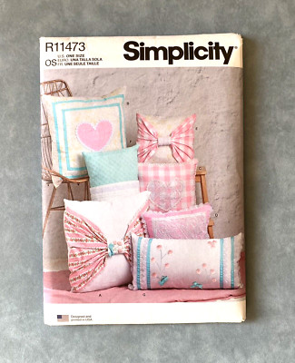 Simplicity R11473 S9574 Pillows Sewing Pattern 6 Sizes Styles Uncut | eBay
