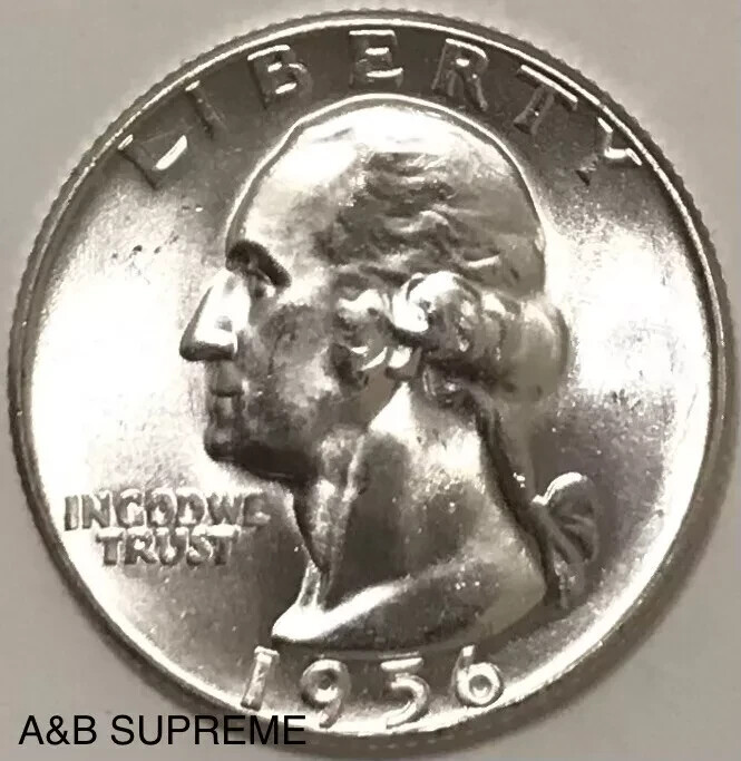 5 Washington Quarters From OBW Roll Estate 1932-1964 CHOI-GEM Bu Unc ...