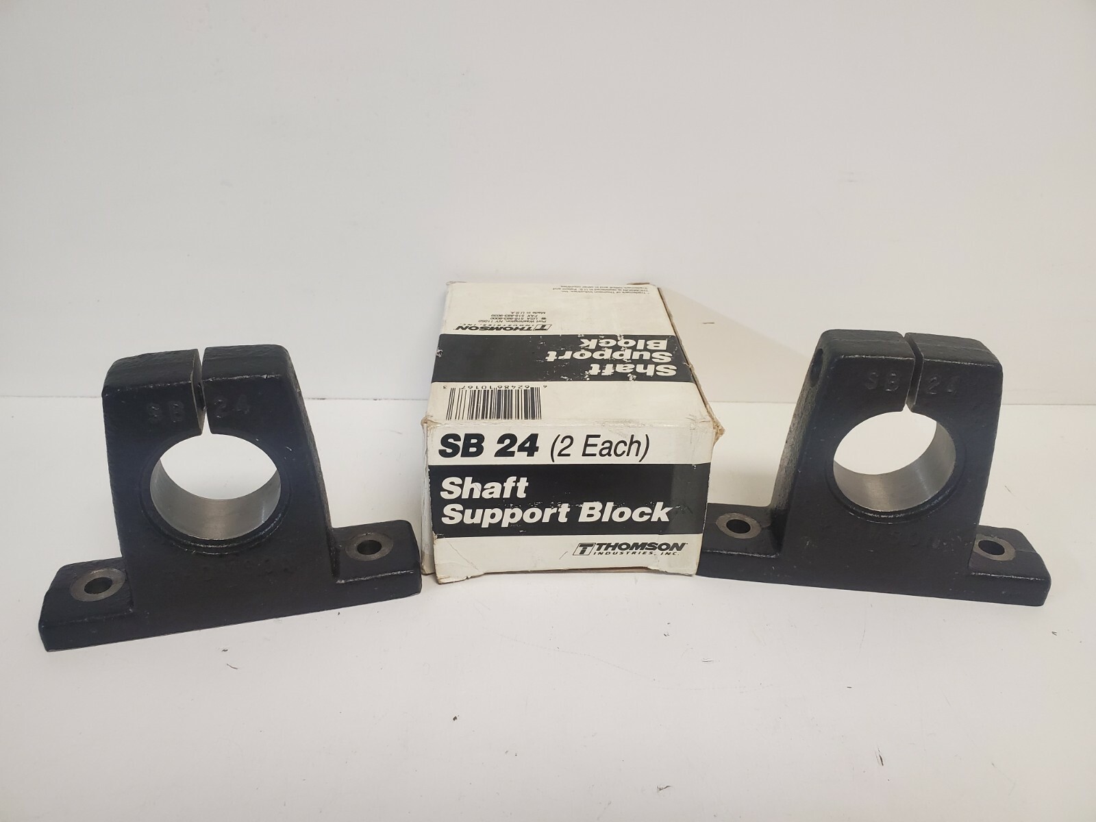 BOX OF (2) NEW OLD STOCK! THOMSON 1-1/2" BORE SHAFT SUPPORT BLOCKS SB ...