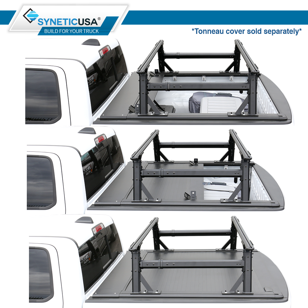 Syneticusa 2010-2026 RAM Overhaul Heavy Duty Adjustable Truck Bed Rack ...