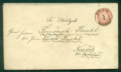 AUSTRIA 5kr postal card tied EGER to NEUDEK, VF | eBay