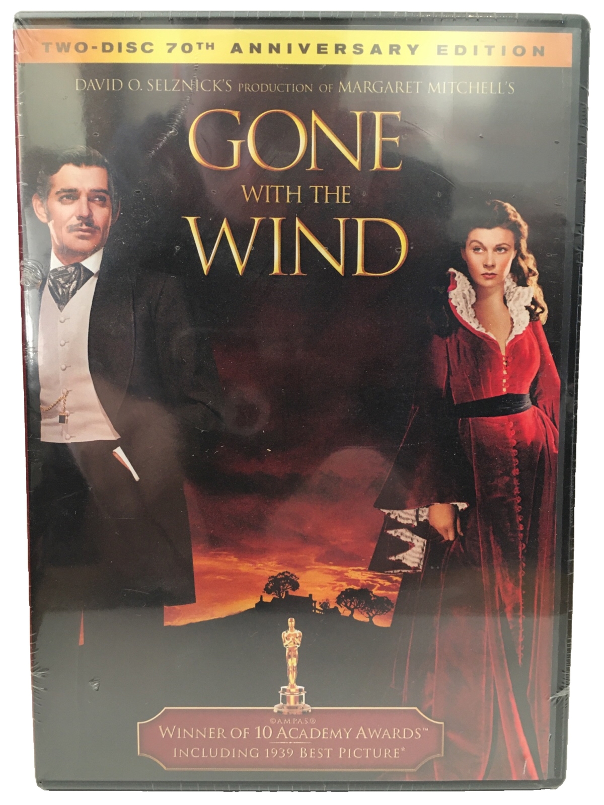 Gone With The Wind (DVD, 2009, 2-Disc 70th Anniversary Edition) Brand ...