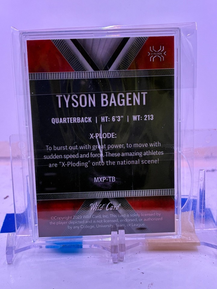 2023 Wild Card Matte Xplode Tyson Bagent Red/White 07/50 | eBay