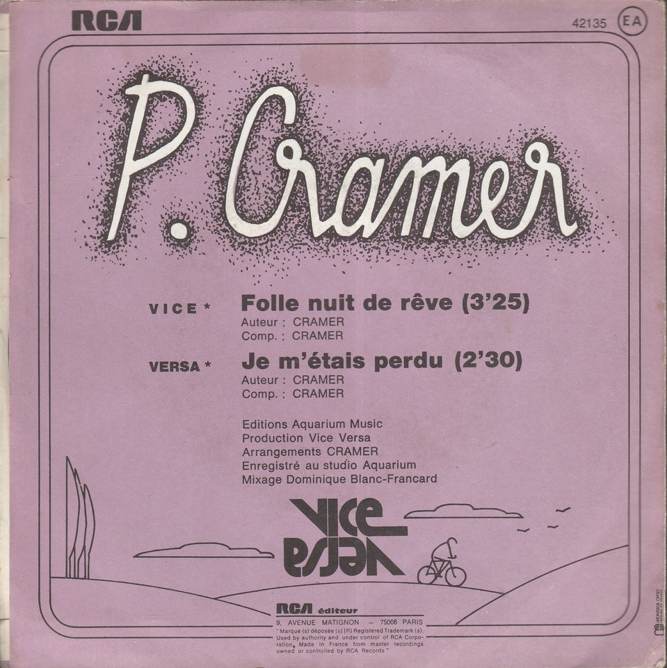 PATRICE CRAMER Folle Nuit De Rêve Rare French 7" 45 1976 Rock Prog | eBay