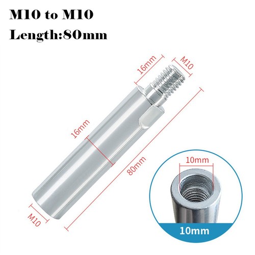 Extension Rod Polisher Extension Rod Silver 10mm Threaded Hole 3pcs New ...