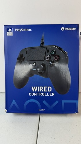 Nacon Wired Controller for PlayStation 4 PS4 and PC Black NEW SEALED ...