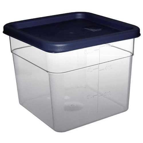 Hygiplas Polycarbonate Hygiplas Square Storage Container - 5.5Ltr ...