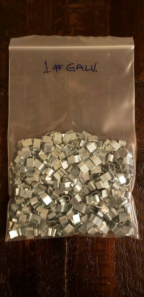 1 Lb. Zinc Plated J Clips. Cage Clips for Rabbit, Poultry, Game Bird ...
